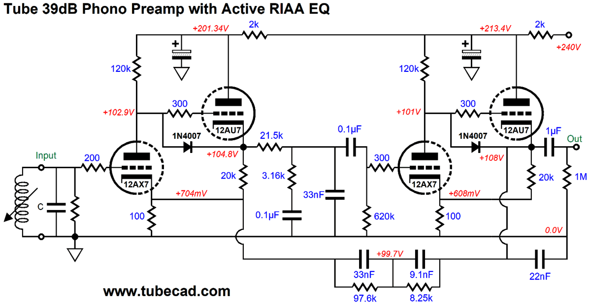 Riaa Tube Preamp Schematic at Bruce Lohr blog